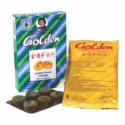 CHINESE MEDICIN, Golden Throat Lozenges 12 tablet | Watsons Indonesia