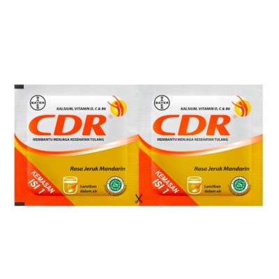 CDR, Suplemen Kalsium Rasa Jeruk Mandarin 2 Sachet | Watsons Indonesia