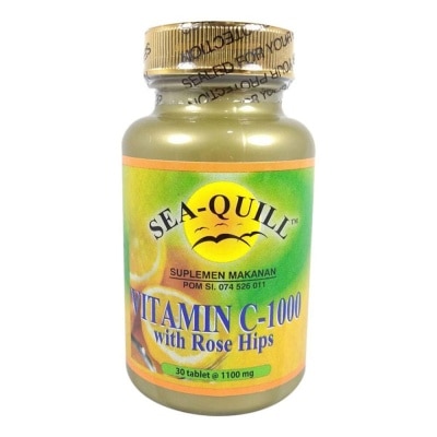 SEA-QUILL, Sea Quill Vitamin C 1000 With Rose Hips 30'S | Watsons Indonesia