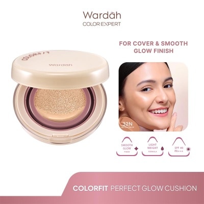 WARDAH, Wardah Colorfit Perfect Glow Cushion 32N Neutral Beige 15g ...