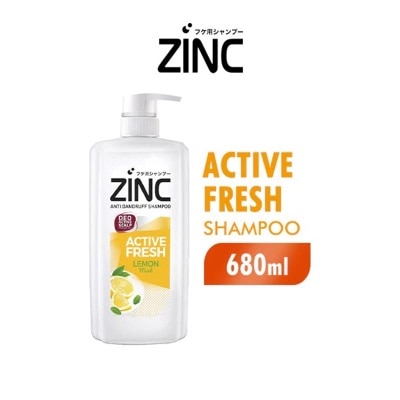 ZINC, Shampoo Active Fresh Lemon Mint Botol 680ml | Watsons Indonesia