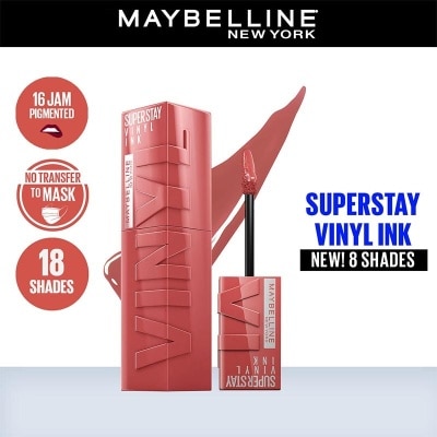 MAYBELLINE, Maybelline Superstay Vinyl Ink Tint Lip 62 Irresistible ...
