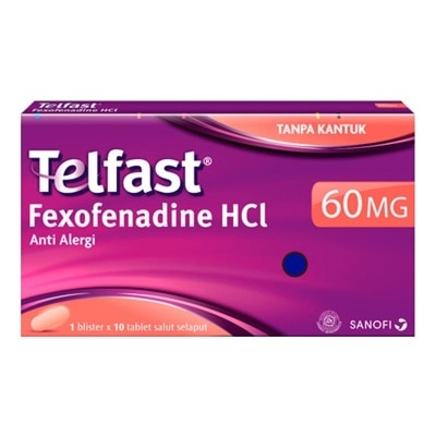 TELFAST, Telfast 60mg Tab 10'S (Box) | Watsons Indonesia