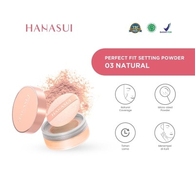 HANASUI, Hanasui Perfect Fit Setting Powder Nat#3 | Watsons Indonesia