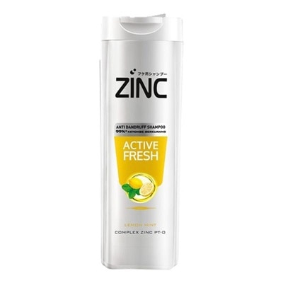 ZINC, ZINC SHAMPOO ACTIVE FRESH BTL 340ML | Watsons Indonesia
