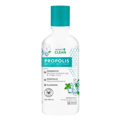SECRET CLEAN, Secret Clean Propolis Antiseptic Mouthwash Pepper Mint ...
