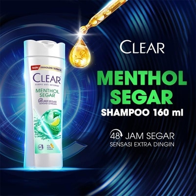 CLEAR, CLEAR SHP ICM MENTHOL SEGAR 160ML | Watsons Indonesia