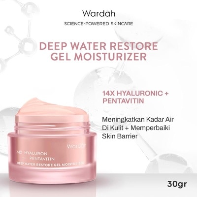 WARDAH, Wardah 14x Hyaluron + Pentavitin Deep Water Restore Gel ...