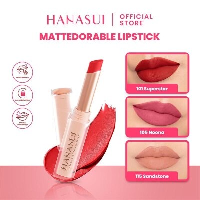 HANASUI, Hanasui Mattedorable Lipstick Superstar #101 | Watsons Indonesia
