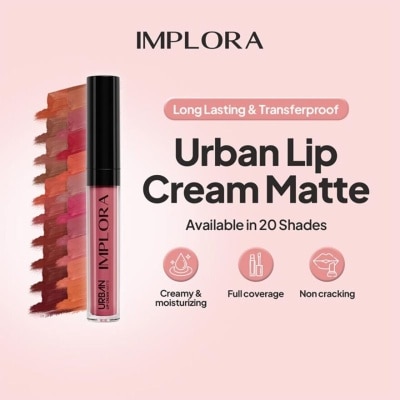 IMPLORA, Implora Lip Cream Matte Red Gala | Watsons Indonesia