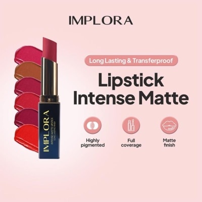 IMPLORA, IMPLORA LIP INTEN MAT SHEER PLUM 3 | Watsons Indonesia