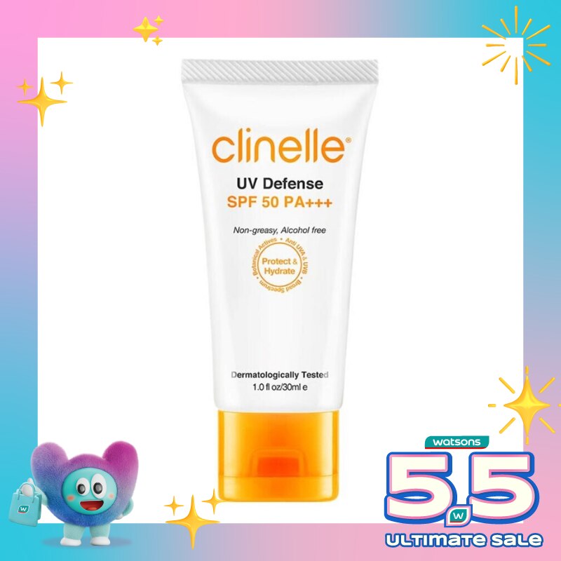 CLINELLE, CLINELLE UV DEFENSE SPF50 PA+++ 30ML | Watsons Indonesia