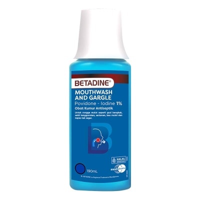 BETADINE, Betadine Kumur 190ml Mouthwash and Gargle | Watsons Indonesia