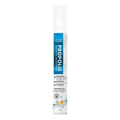 SECRET CLEAN, Propolis Antiseptic Mouth Spray Cooling Blast Peach Mint ...