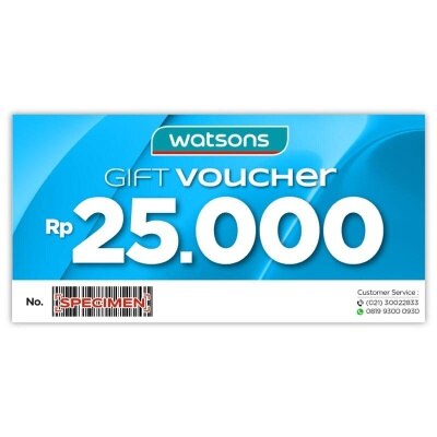 GIFT, Gift Voucher 25K | Watsons Indonesia