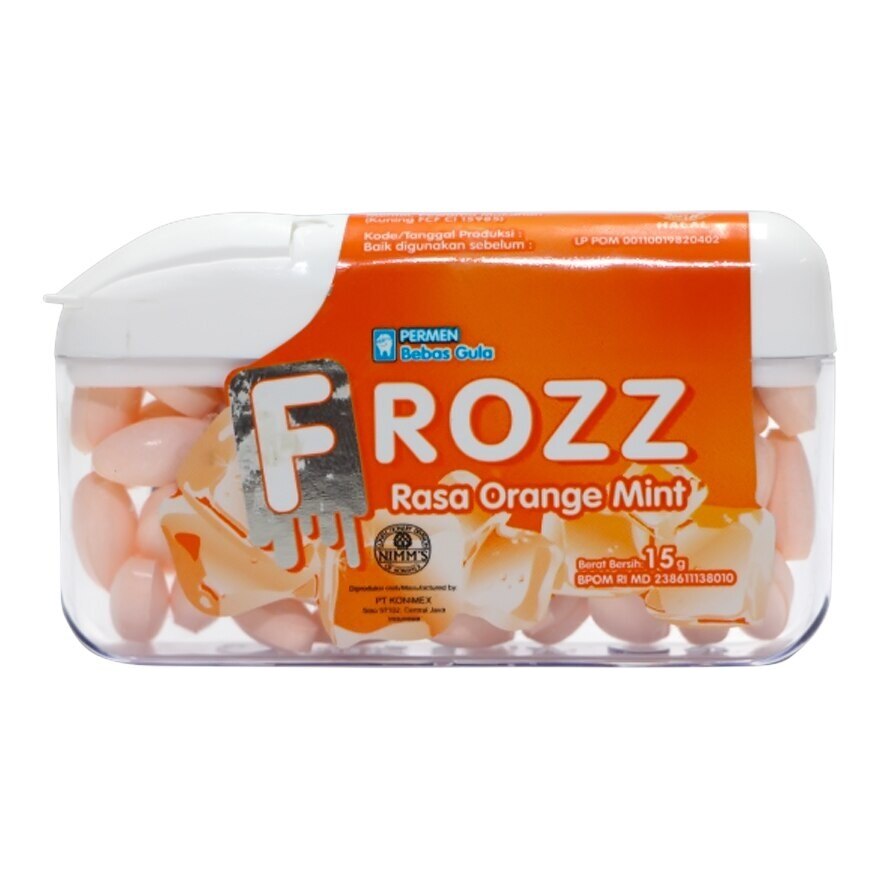 FROZZ, FROZZ ORANGE MINT 15GR | Watsons Indonesia