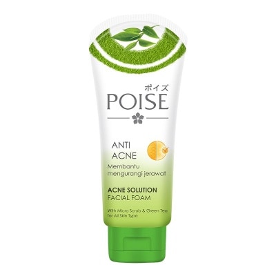 POISE, Poise Anti Acne Facial Foam 100g | Watsons Indonesia