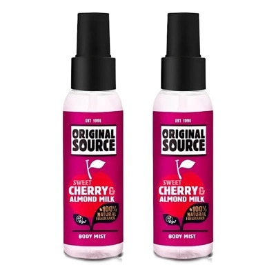 ORIGINAL SOURCE, [Twinpack] Original Source Body Mist - Cherry & Almond ...