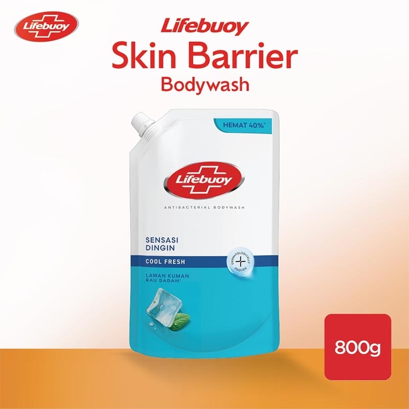 LIFEBUOY, Sabun Mandi Cair Body Wash Cool Fresh Antibakteri Pouch 800g ...