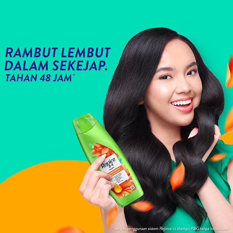 REJOICE, Shampoo Rich Halus Lembut Argan Perawatan Rambut 600ml ...