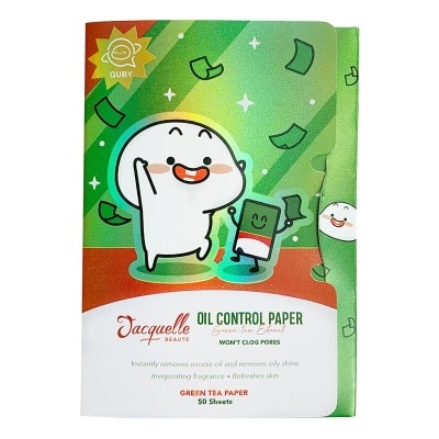 JACQUELLE, Oil Control Paper Quby Green Tea Edition 50'S | Watsons ...