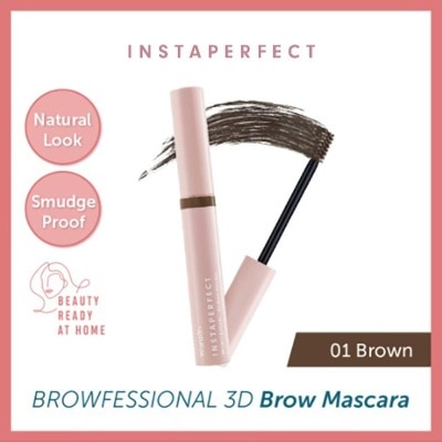 INSTAPERFECT, Browfesional 3D Brow Mascara 01. Brown 5.5g - Maskara ...